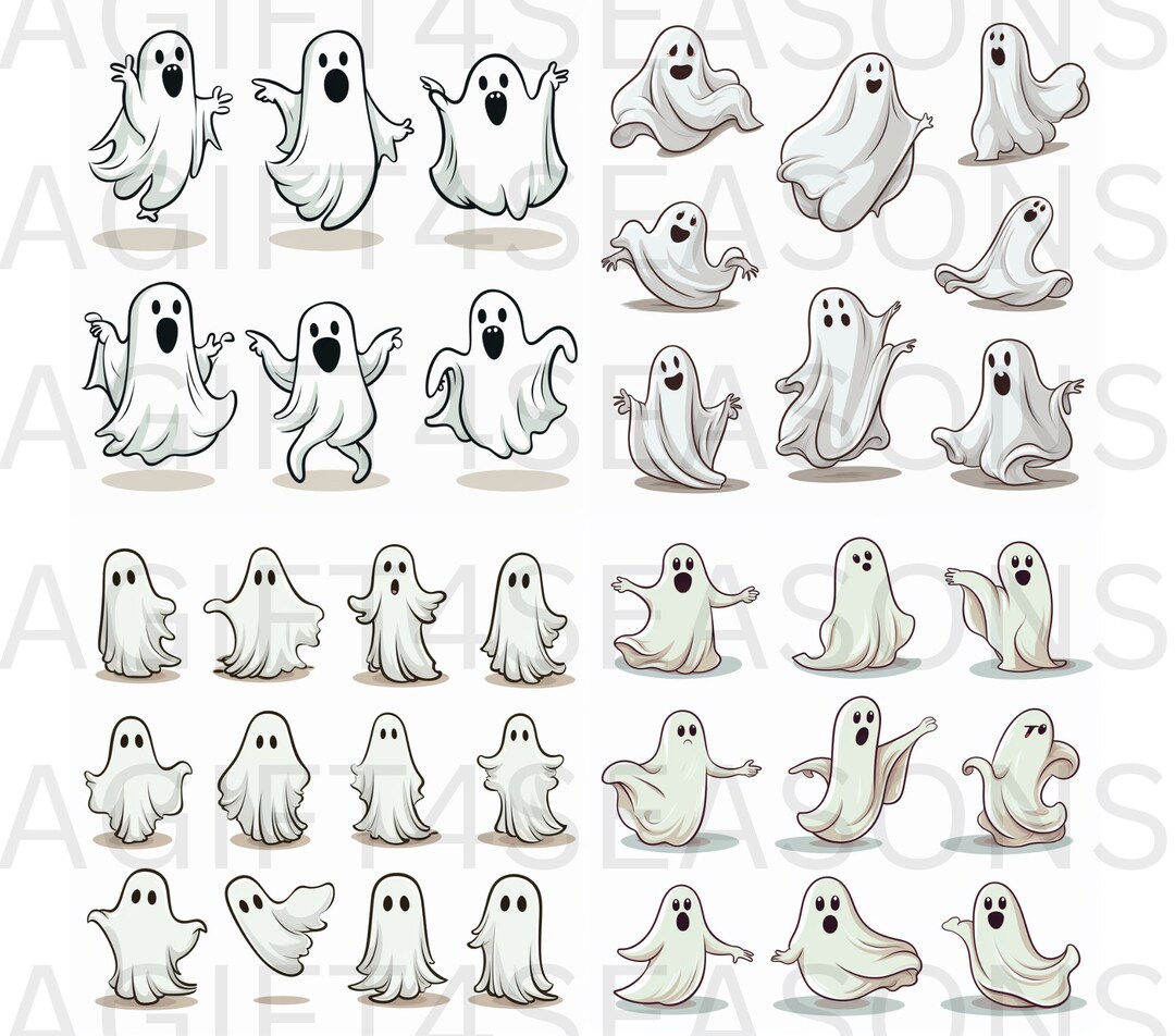 Ghost SVG Ghost Bundle - Ghost SVG Bundle - Ghost Clipart - Ghost SVG ...
