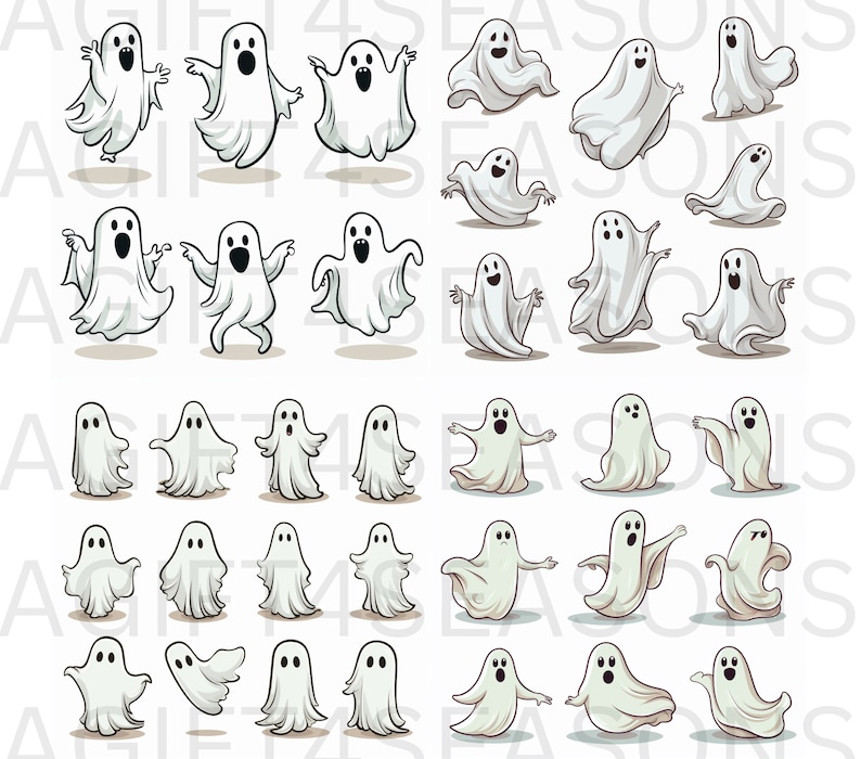 Ghost SVG Ghost Bundle - Ghost SVG Bundle - Ghost Clipart - Ghost SVG ...