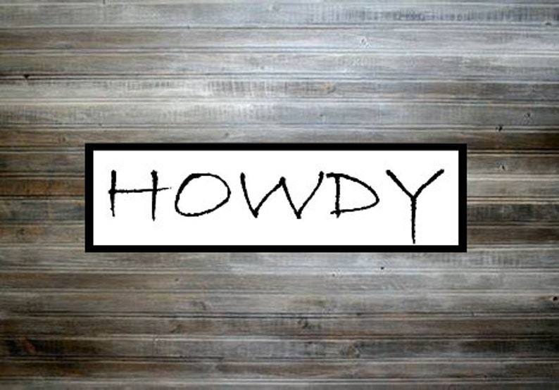 HOWDY Wall Art Print, Howdy Sign, Western Decor, Howdy Wall Art, Howdy ...