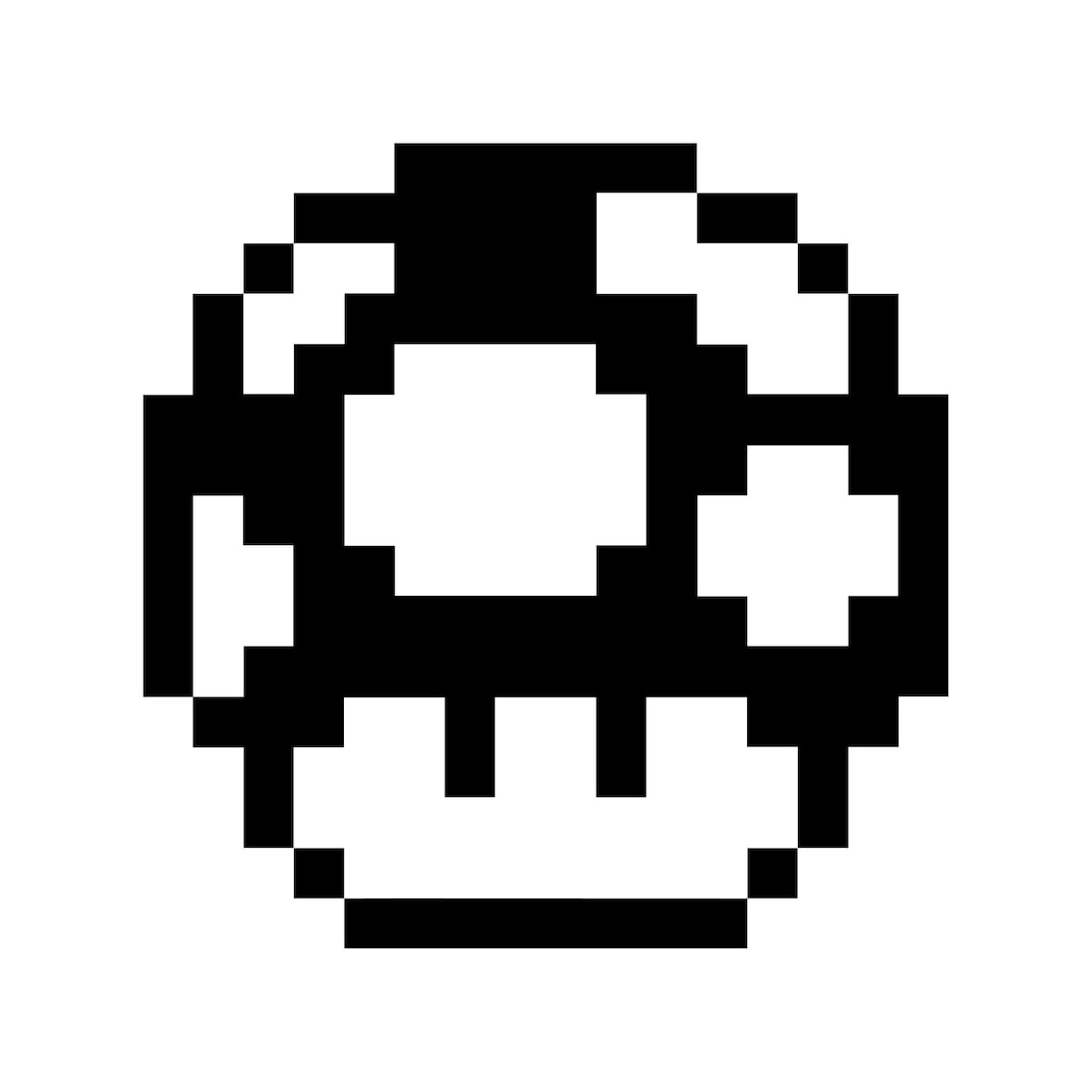 Super Mario Mushroom Vector Cricut Pattern SVG EPS PDF - Etsy