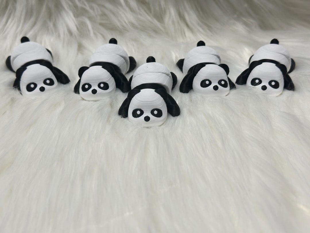 Panda Fidgets and Keychains - Articulating Animals - Etsy