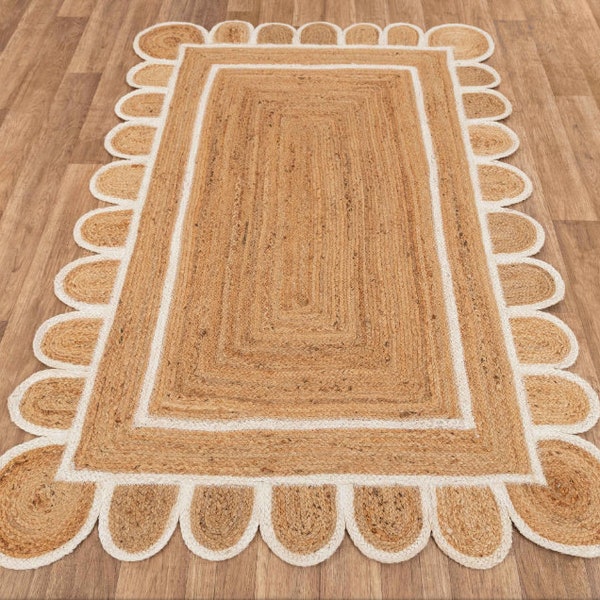 Scalloped Rug - Etsy