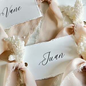 Boho Wedding Place Cards, Floral Wedding Table Place Setting, Wedding ...
