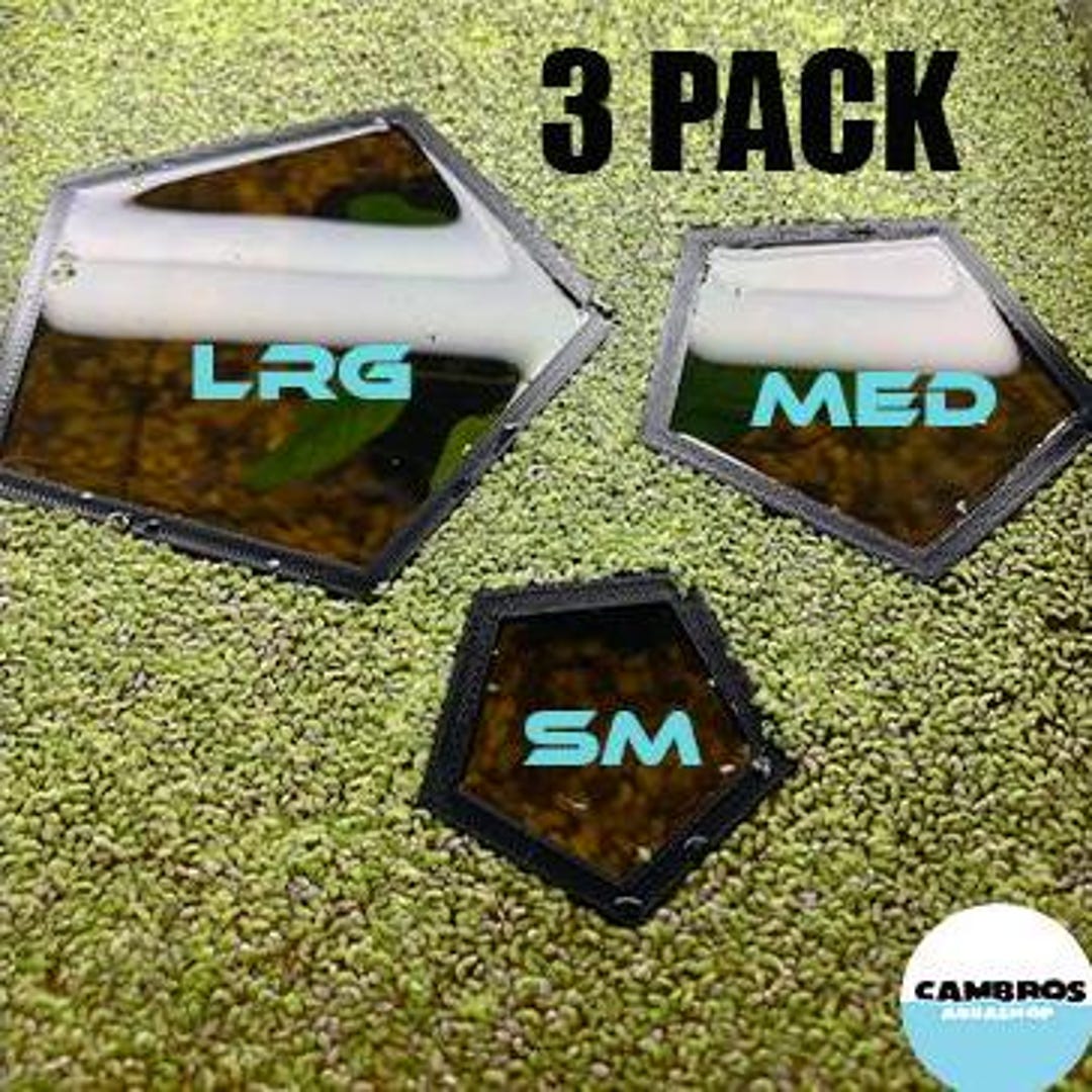 3 Pack Assorted Pentagon Floating Fish Feeder, Food Separator, Custom ...