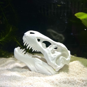 T Rex Aquarium Decoration | White Dinosaur Fish Tank Decor | Household ...