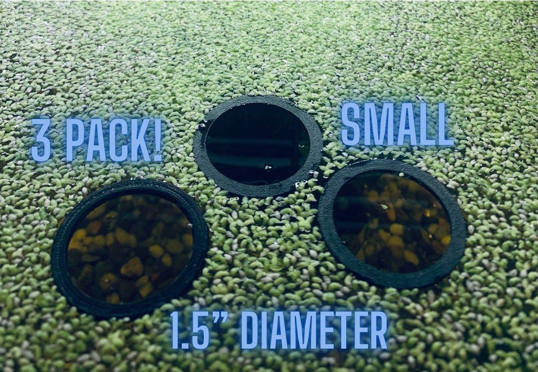 3 Pack **SMALL** Circular Floating Fish Feeder, Food Separator, Custom ...