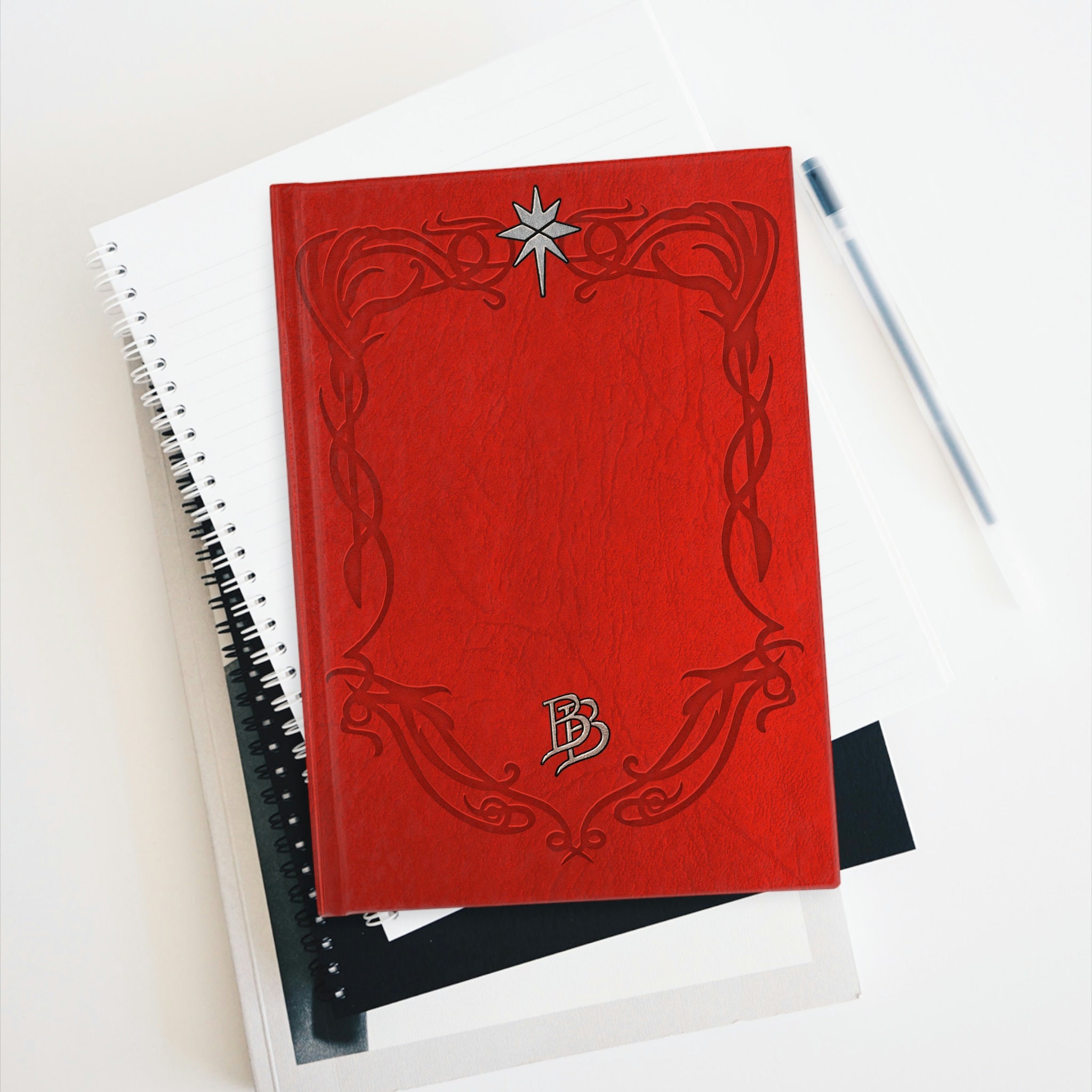 Bilbo Hardcover Journal Matte - Red Book - LOTR Gift - Blank Pages - Etsy