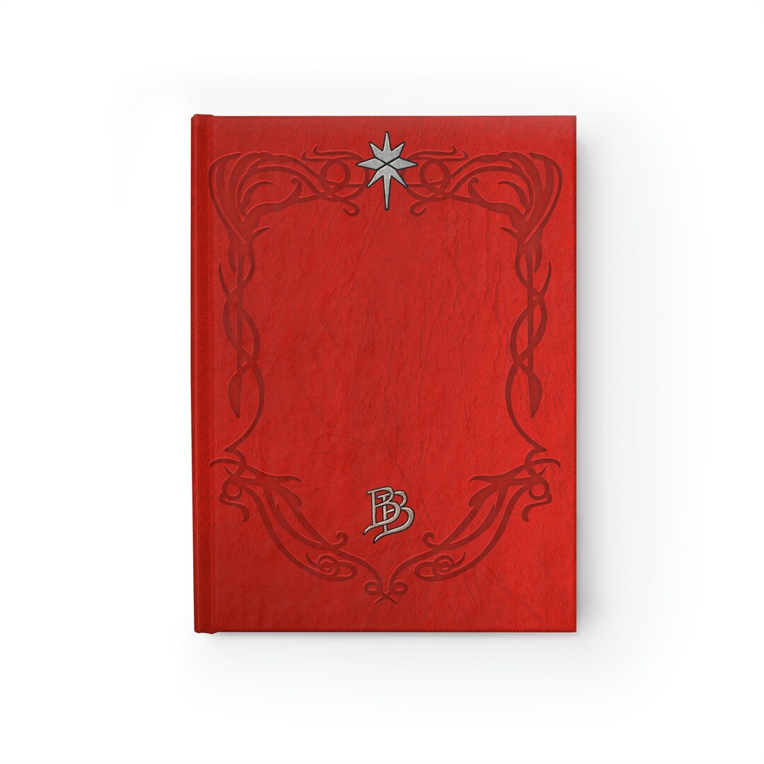 Bilbo Hardcover Journal Matte Red Book LOTR Gift Blank Pages - Etsy