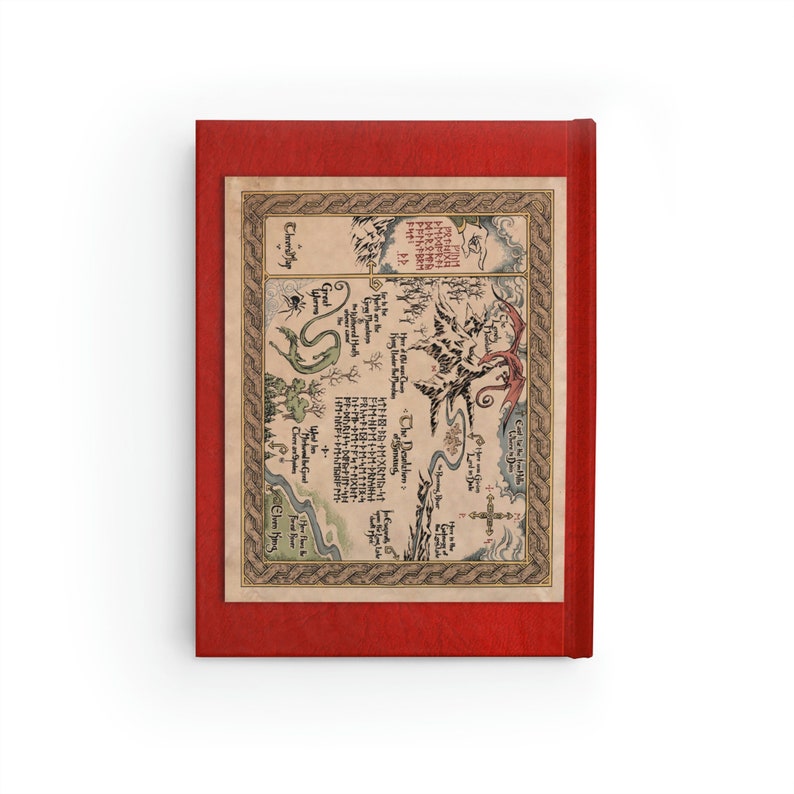 Bilbo Hardcover Journal Matte - Red Book - LOTR Gift - Blank Pages - Etsy
