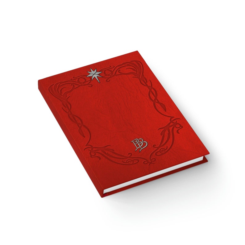 Bilbo Hardcover Journal Matte - Red Book - LOTR Gift - Blank Pages - Etsy