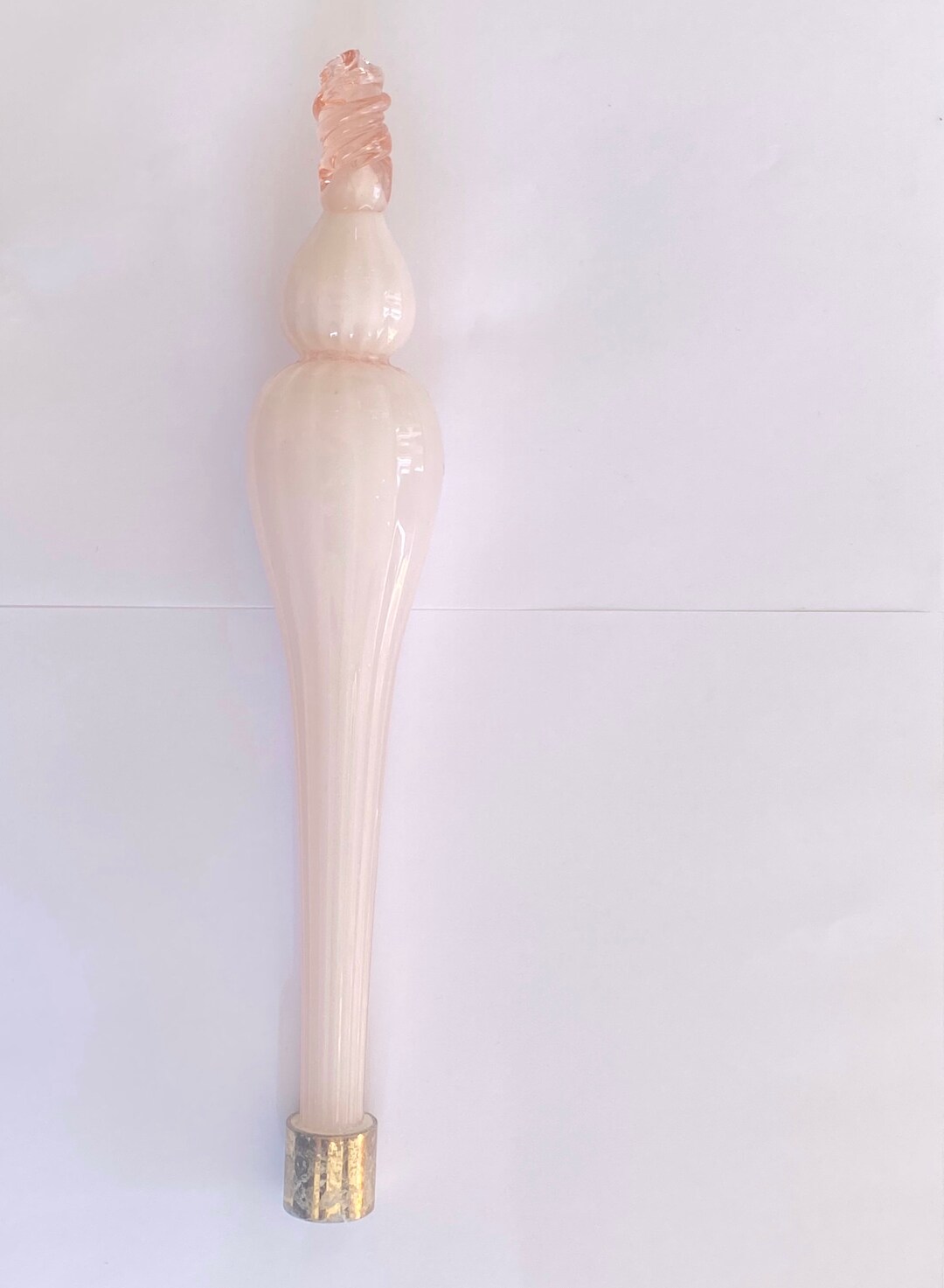 Murano Glass Finial Pink Hand Blown Glass Venetian Glass - Etsy