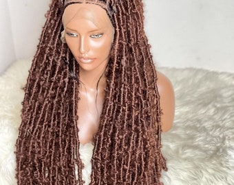 Front Lace Faux Locs Wigdreadlocks Wig Full Lace Wig Goddess - Etsy