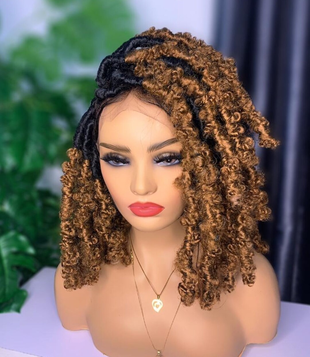Butterfly Locs Wig Full Lace Wig Lace Front Wig Faux Locks - Etsy