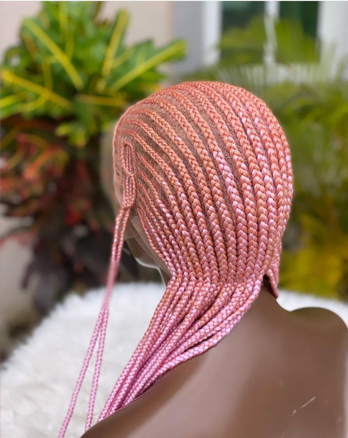 Full Lace Cornrow Wig Full Lace Wig Cornrow Wig Faux Locks Etsy