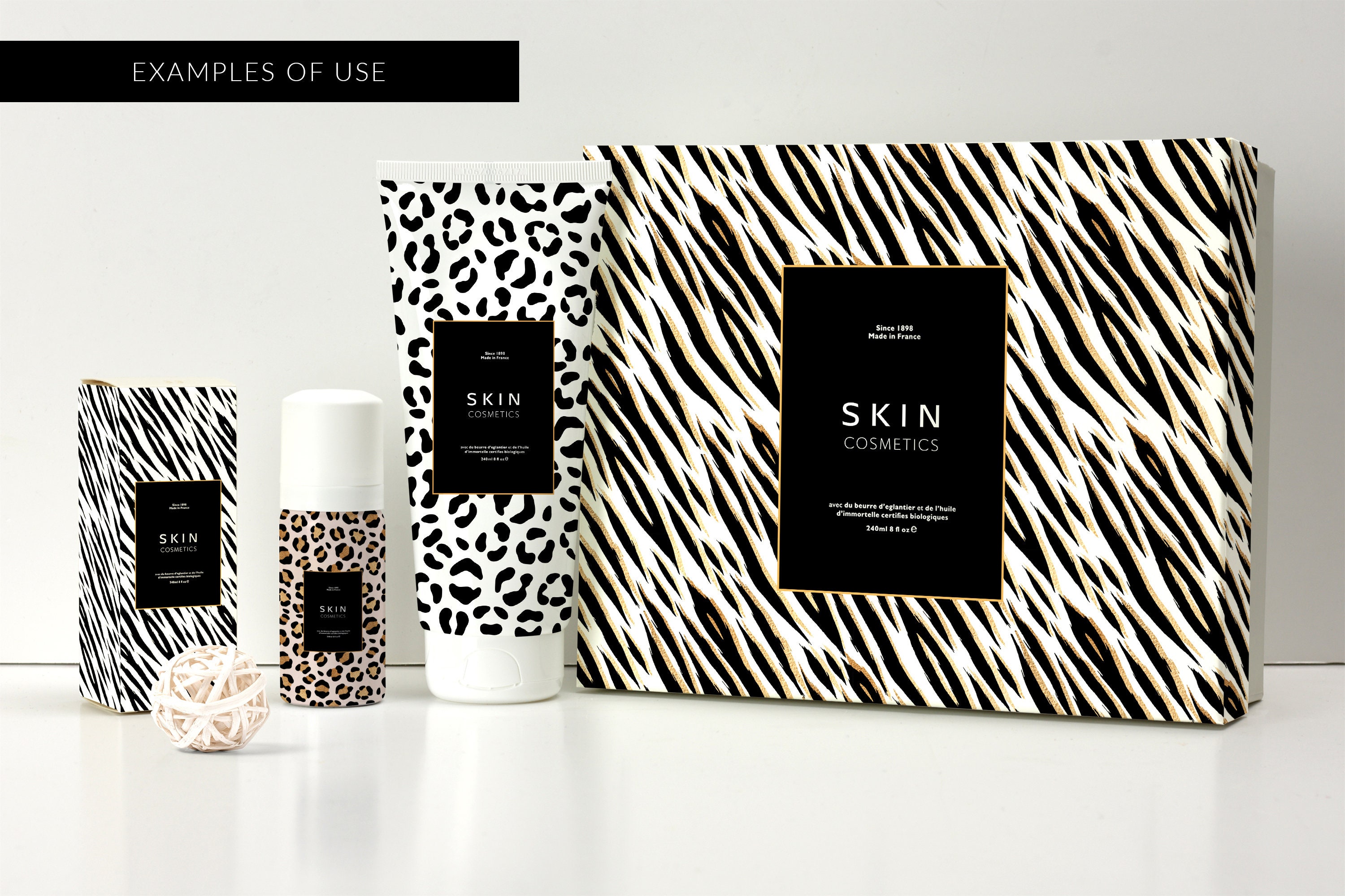 Leopard and Zebra Digital Paper. Animal Print JPG. Leopard Pattern ...