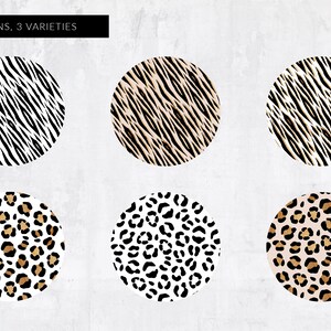 Leopard and Zebra Digital Paper. Animal Print JPG. Leopard Pattern ...