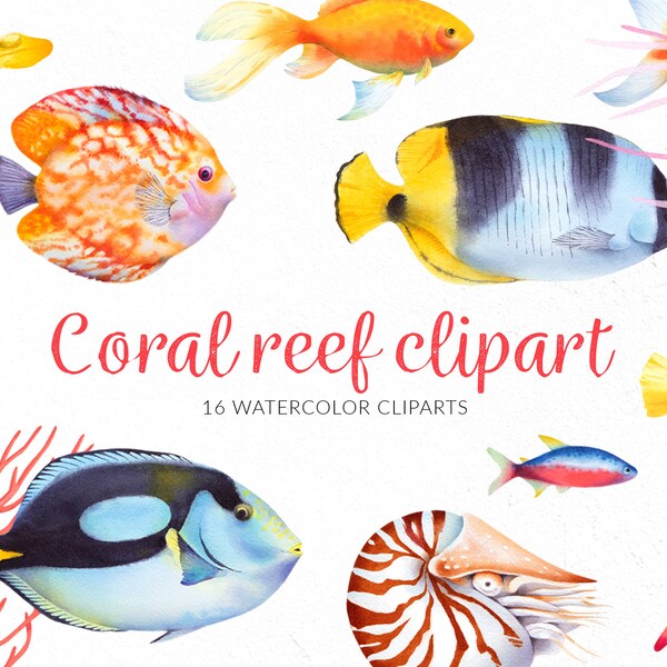 Sea Coral Watercolor - Etsy