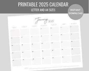 2024 2025 Calendar Monthly Planner Landscape Elegant Monthly Calendar ...