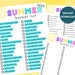 Editable Summer Kids Bucket List Printable Custom Summer Break Bucket ...