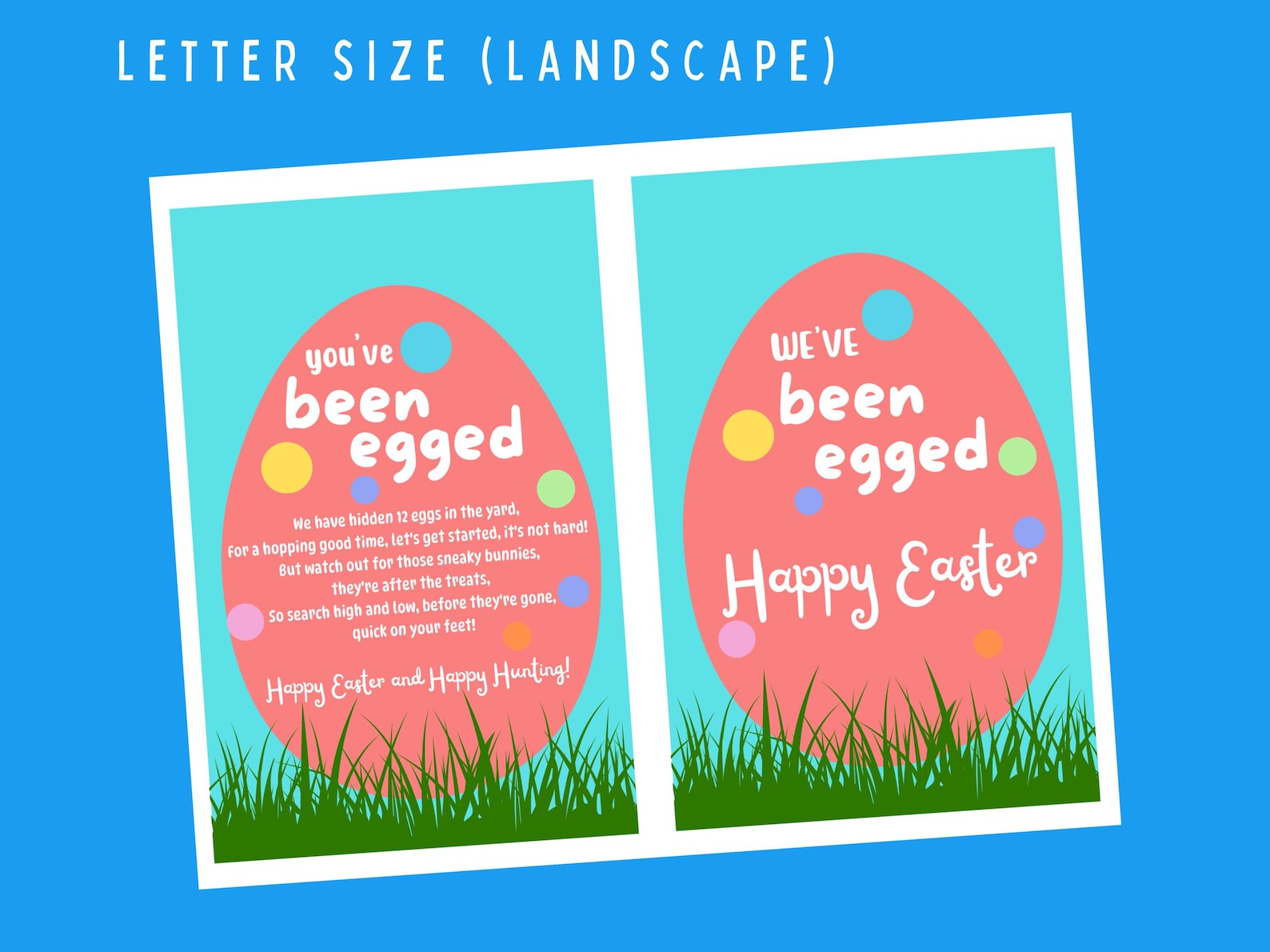 You've Been Egged Easter Game | |easter Egg Hunt Activity | Easter ...