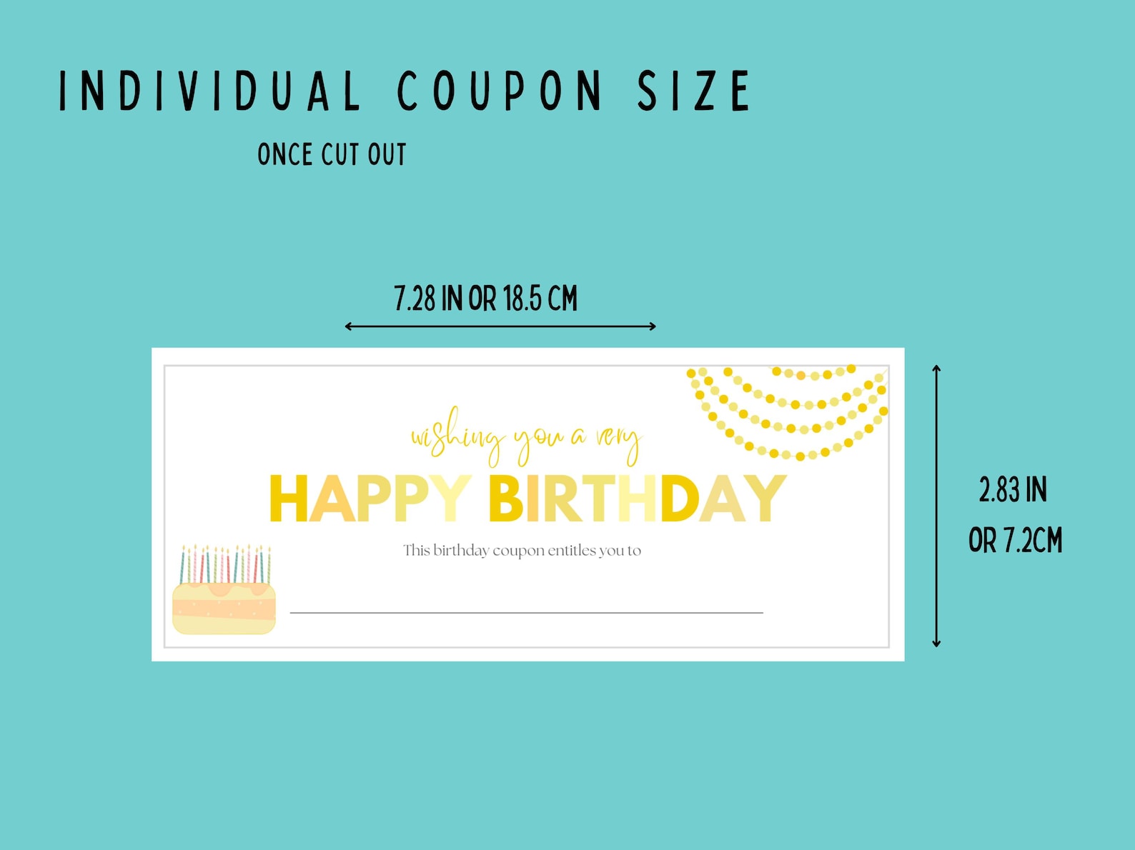 Birthday Gift, Happy Birthday Coupon, Printable Coupon, Birthday ...