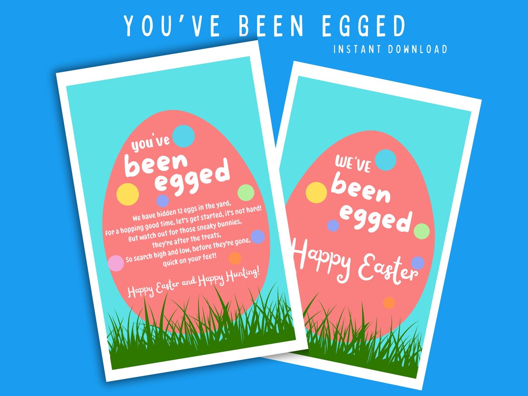 You've Been Egged Easter Game | |easter Egg Hunt Activity | Easter ...