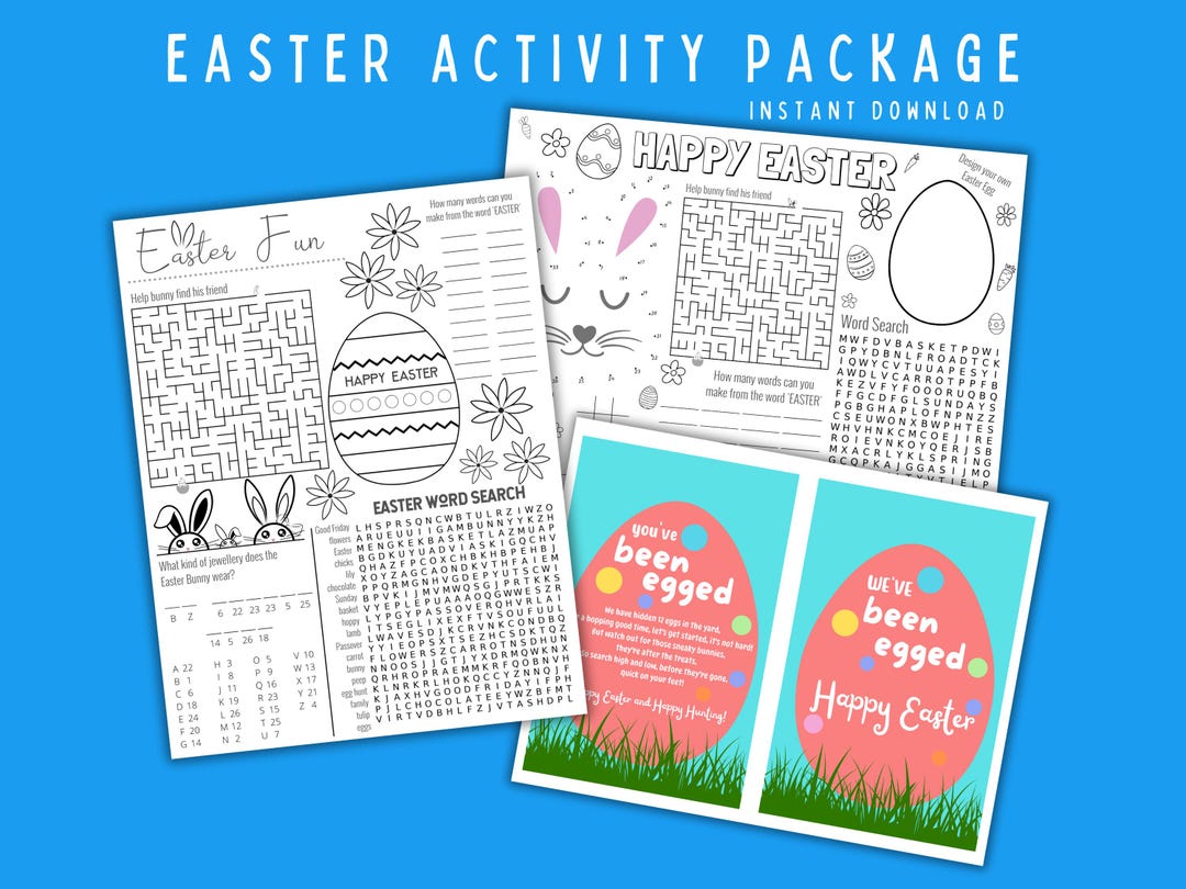 Easter Printable | Easter Activity Sheet | Easter Learning Games ...