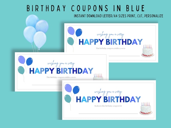Happy Birthday Printable Coupons