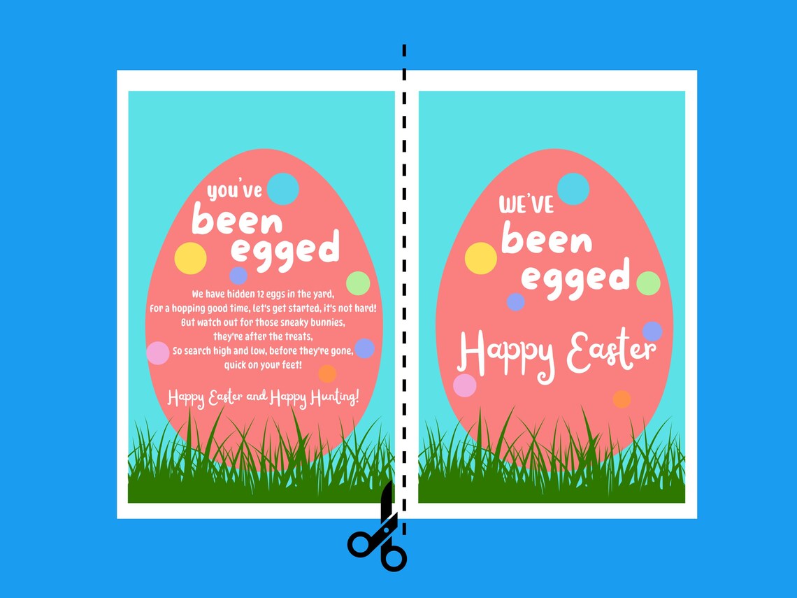 You've Been Egged Easter Game | |easter Egg Hunt Activity | Easter ...