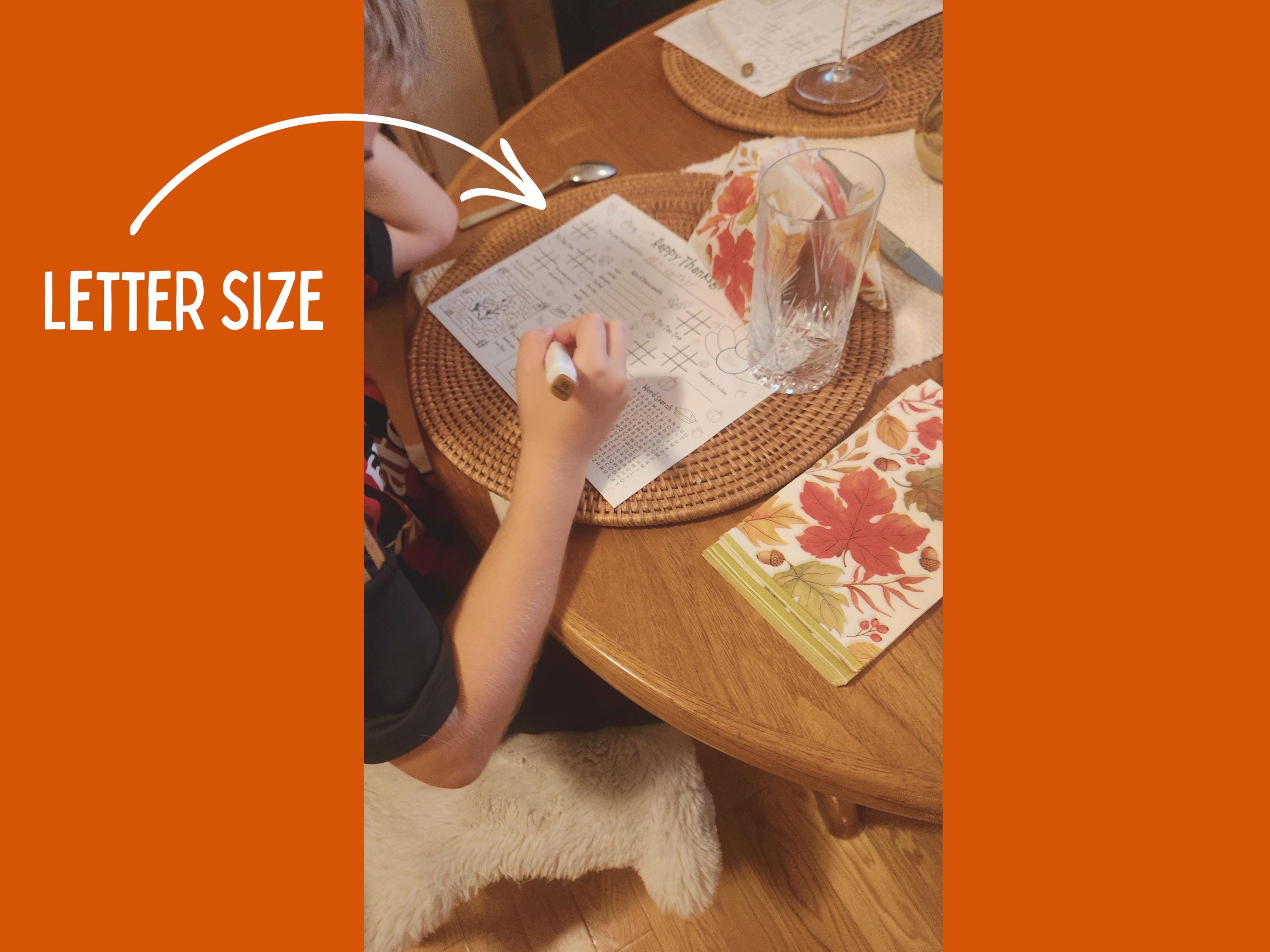 Fall Activity Placemat Printable Fall Coloring Placemats Fall ...