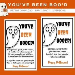 You've Been Booed Coworker Printable Halloween Booed Game, I've Been ...