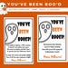 You've Been Booed Coworker Printable Halloween Booed Game, I've Been ...
