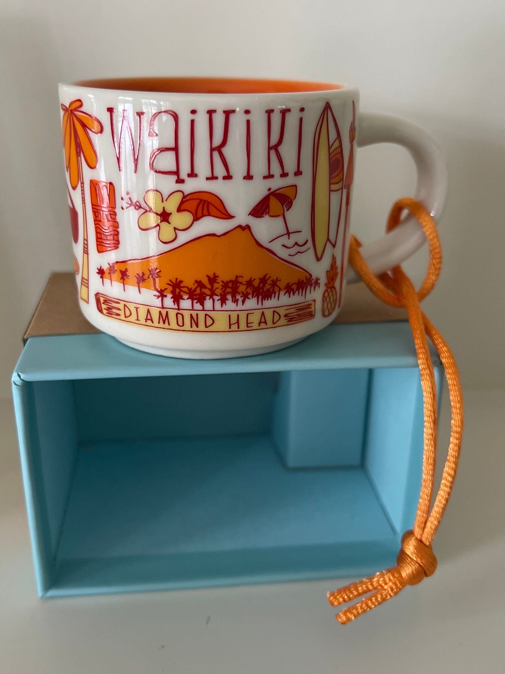 Starbucks Been There Mini Mug Ornament : Waikiki Hawaii - Etsy