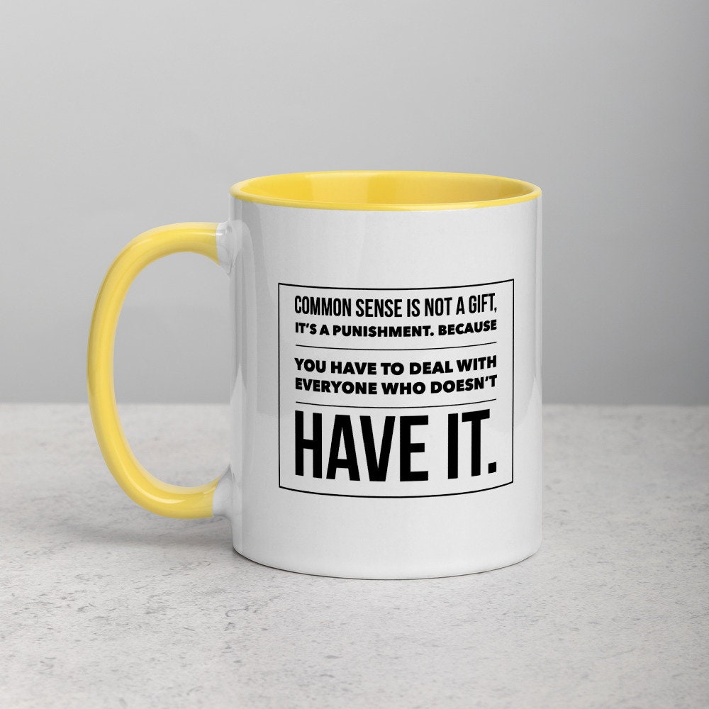 MUG WITH QUOTE Philosopher Tea Mug Black White Mug Gift - Etsy