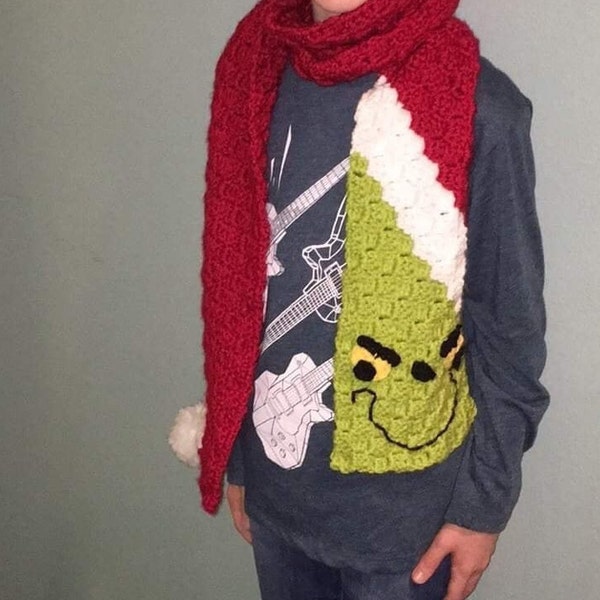 Grinch Scarf Pattern - Etsy