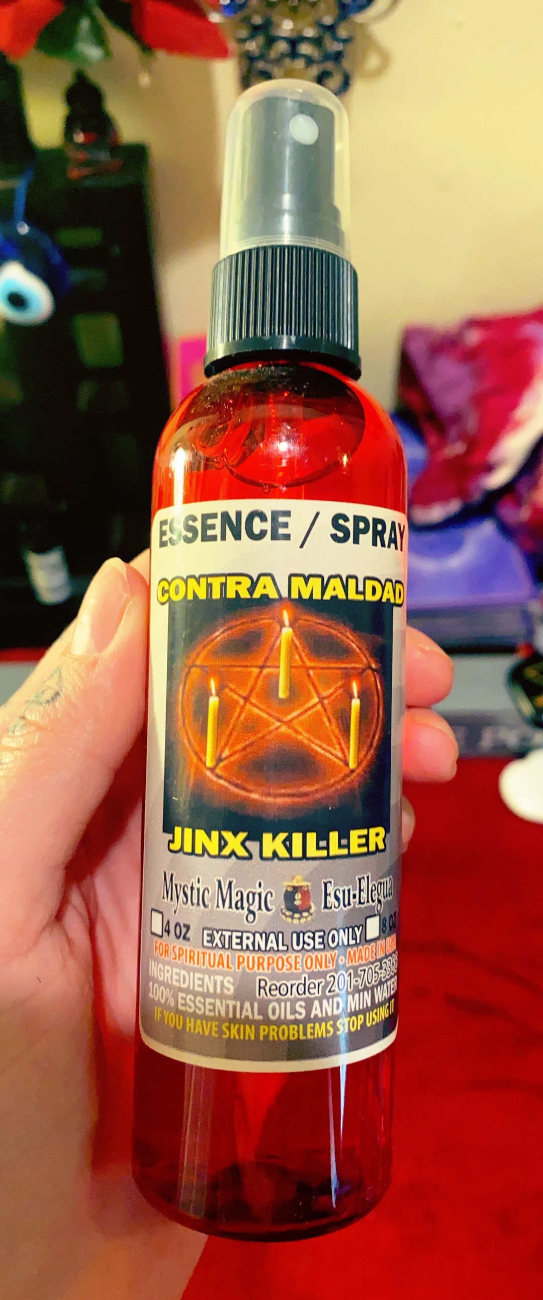 Jinx Killer Contra Maldad Mystic Magic Essential Spray to Remove Jinxes ...