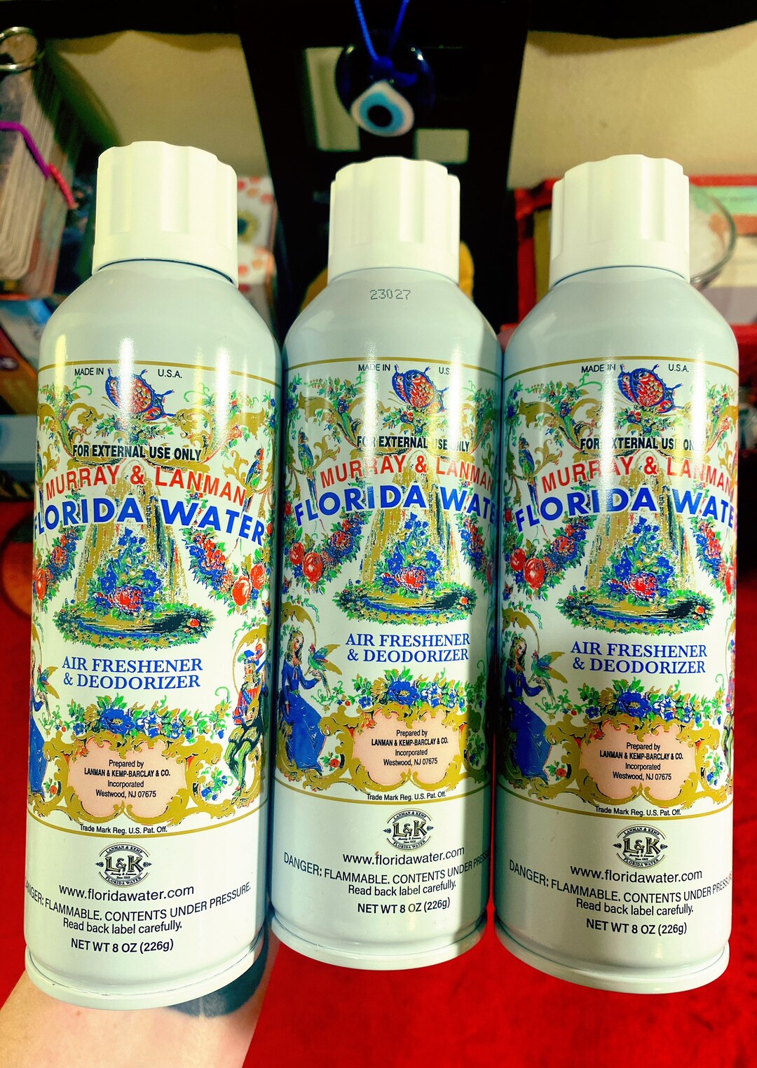 Florida Water Aerosol Spray 8oz for Spiritual Cleansing, Blessings ...