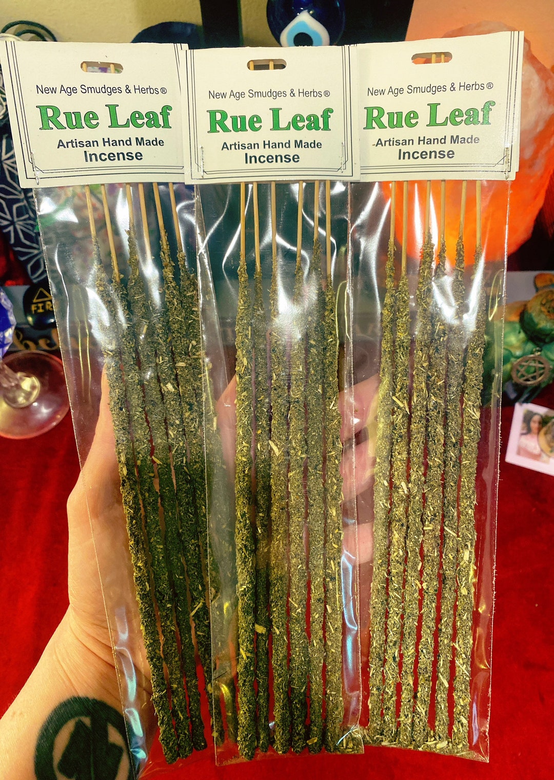 Rue Leaf Resin Sticks for Hex Breaking, Warding off Evil Eye ...