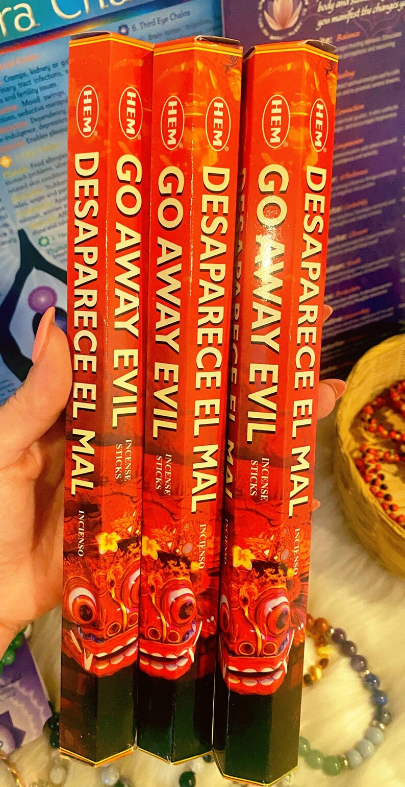 Go Away Evil Incense for Repel Negative Energies, Protection, Creates ...