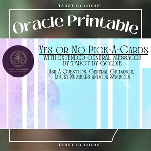 Yes or No Pick-a-card Oracle Printables Deck - Etsy