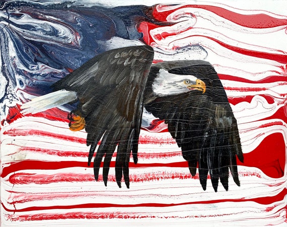 Patriotic Eagle Paintings