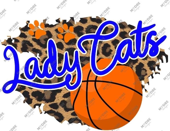 Leopard Lady Cats Basketball Png Sublimation | Etsy
