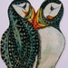 Handmade Clay Puffin Wallhangings. Handpainted in Watercolours and Then ...