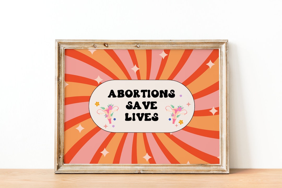Abortions Save Lives Wall Art // Abortions Rights Landscape Poster ...