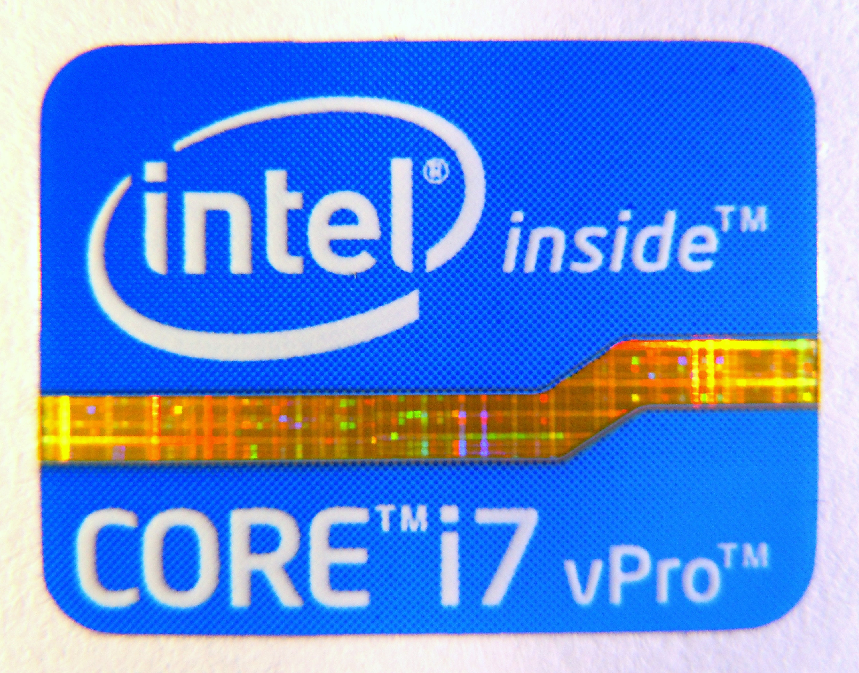 Intel Core I7 Vpro Inside Sticker 15.5 X 21mm [311] - Etsy
