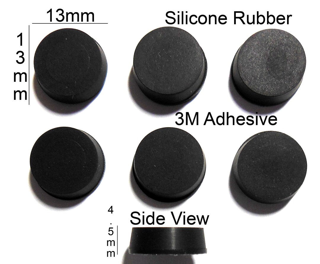 VATH Self Adhesive Silicone Rubber Feet 13mm(l) X 13mm(w) X 4.5mm(h ...