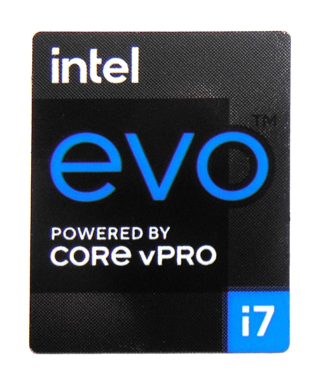 Intel EVO Powered by Core I7 Vpro Sticker 18 X 22mm / 11/16" X 7/8 ...