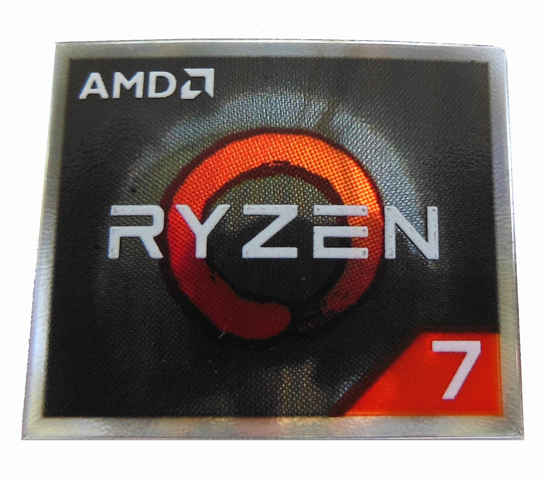 AMD RYZEN 7 Sticker 18 X 20mm / 11/16" X 13/16" [1006] - Etsy