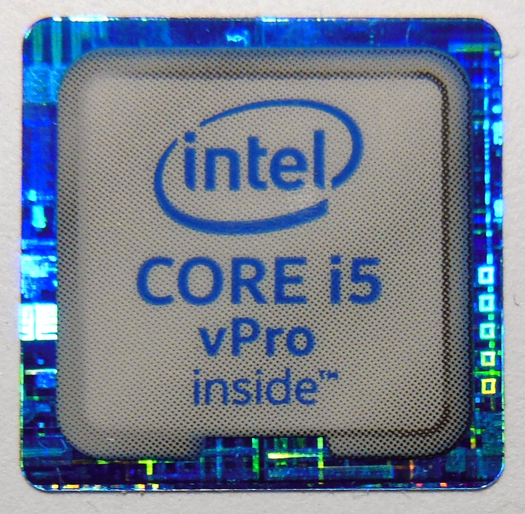 Intel Core I5 Vpro Inside Sticker 18mm X 18mm 11/16" X 11/16" [889] - Etsy