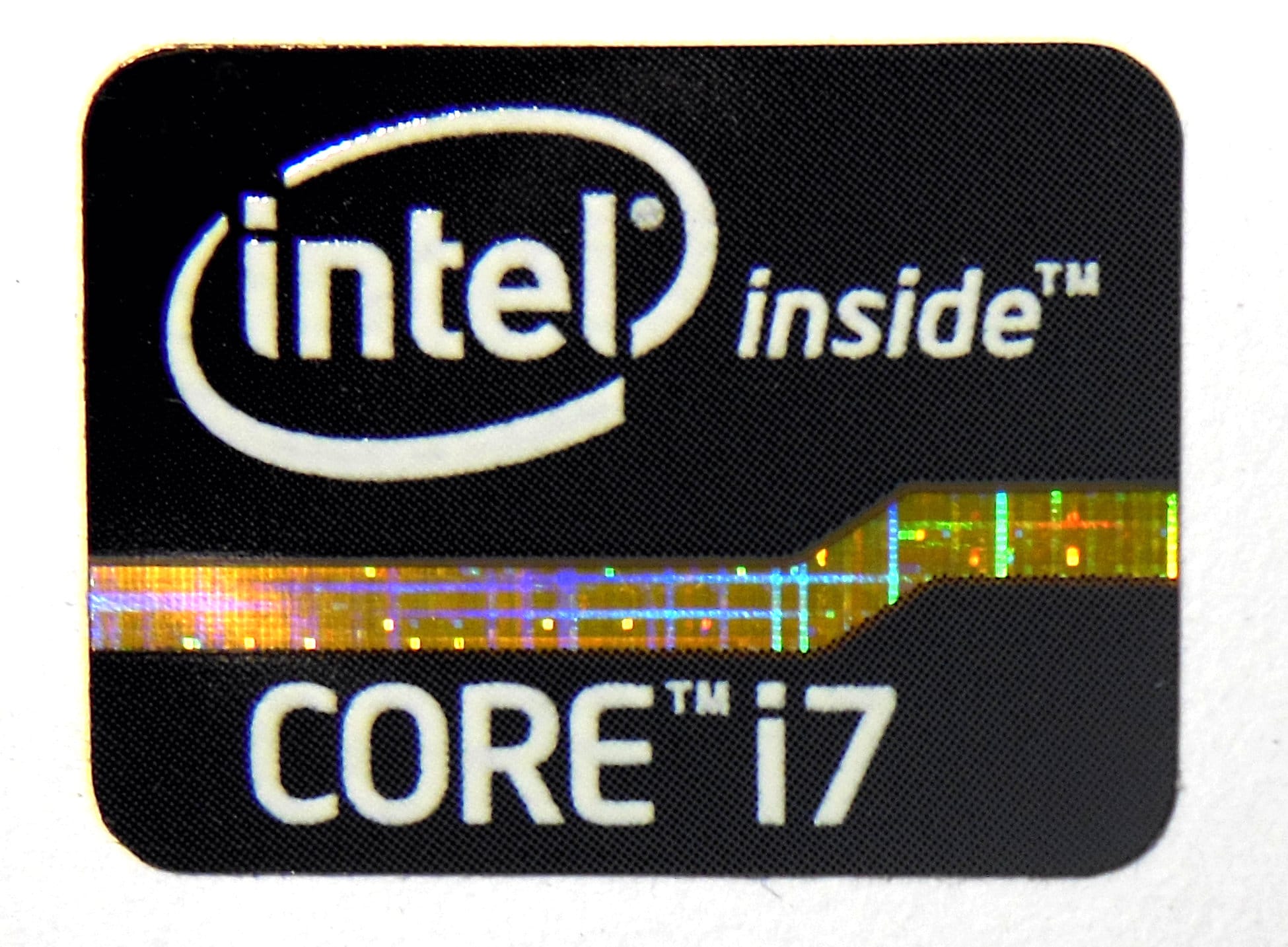 Intel Core I7 Inside Sticker Black 15.5 X 21mm [591] - Etsy Australia